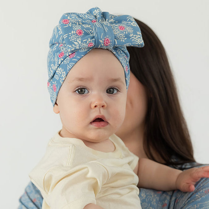 Organic Cotton Baby Bow Turban – ofanorigin